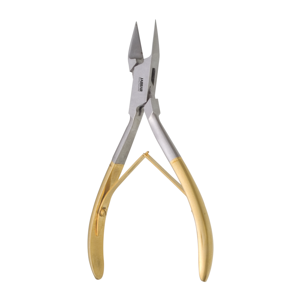 Cuticle Nipper (Double Spring Box Joint Half Gold) - Jabbar Healthcare